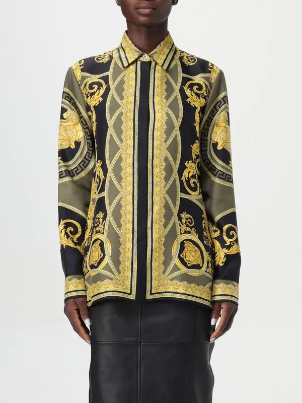 Versace Medusa Print Shirt - Black