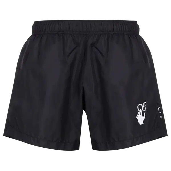 Off-White Hand Off Swimshorts /white - Black