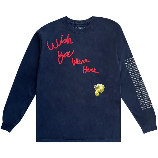 TRAVIS SCOTT I Wish You Were Here Astroworld Long-sleeve Tee - Black
