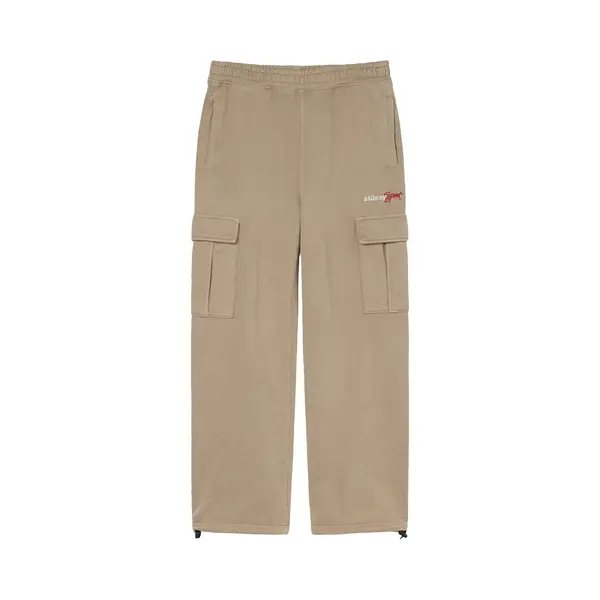 StüSsy Sport Cargo Fleece Pant 'Khaki - Tan | Editorialist