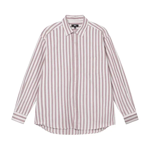 StüSsy Classic Oxford Shirt 'Stripe - Red | Editorialist
