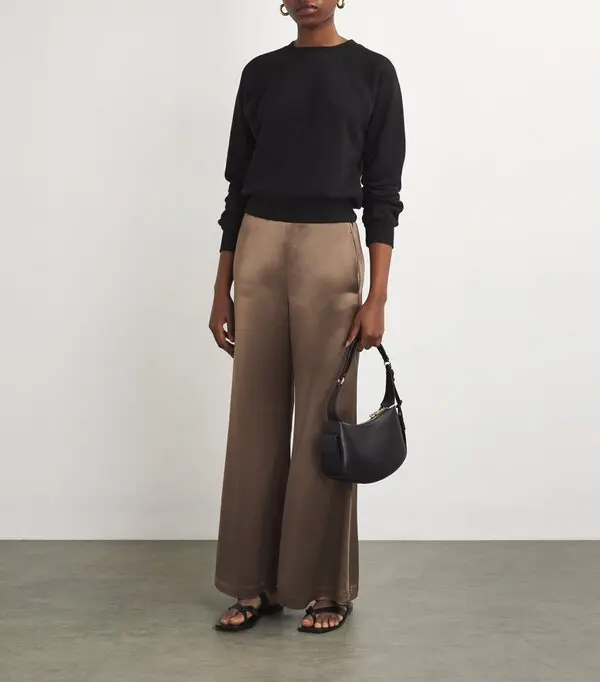 Eterne Terry Cotton-modal Sweatshirt - Black