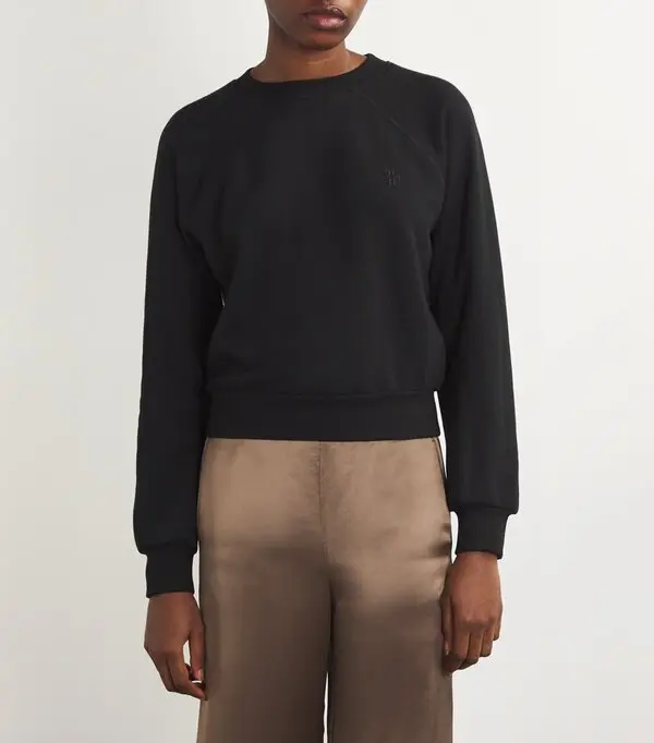 Eterne Terry Cotton-modal Sweatshirt - Black