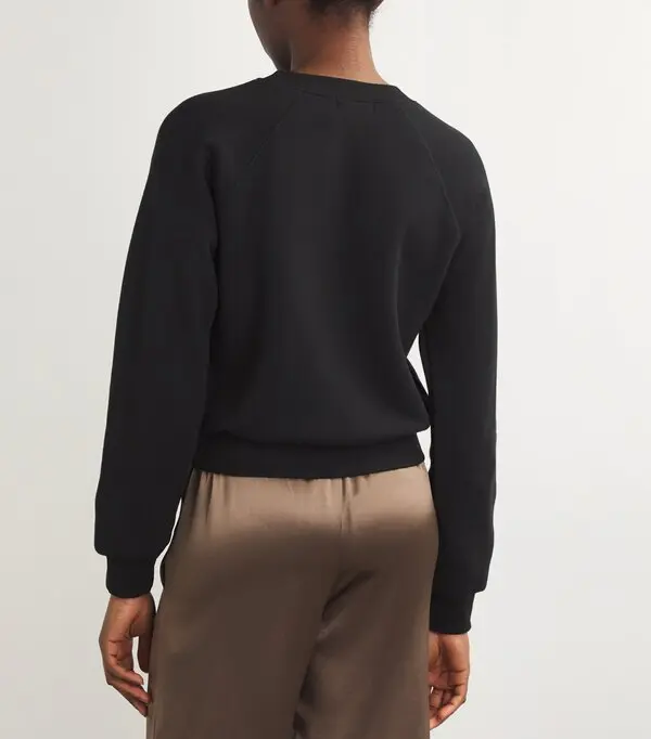 Eterne Terry Cotton-modal Sweatshirt - Black