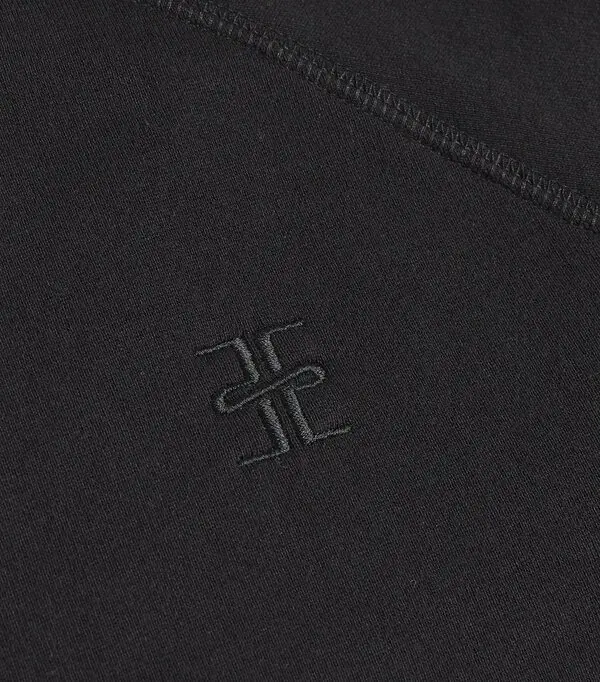 Eterne Terry Cotton-modal Sweatshirt - Black