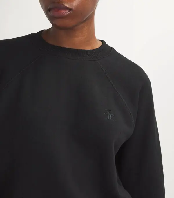 Eterne Terry Cotton-modal Sweatshirt - Black
