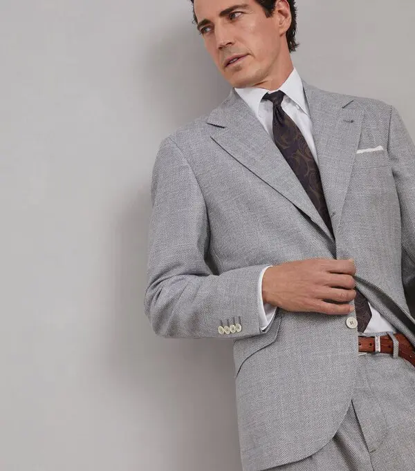 Brunello Cucinelli Comfort Wool-silk-linen Deconstructed Cavallo Blazer