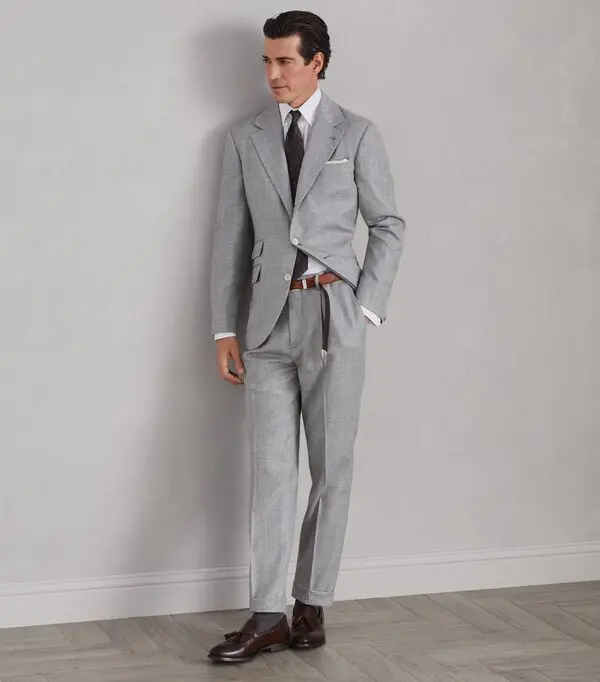 Brunello Cucinelli Comfort Wool-silk-linen Deconstructed Cavallo Blazer