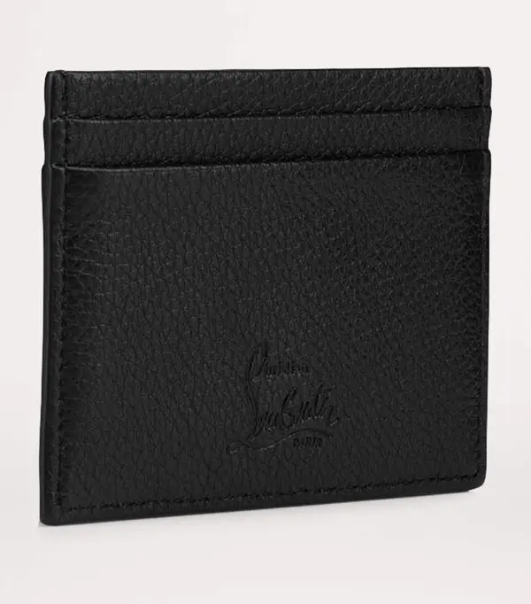 CHRISTIAN LOUBOUTIN Kois Loubinthesky Calfskin Card Holder - Black