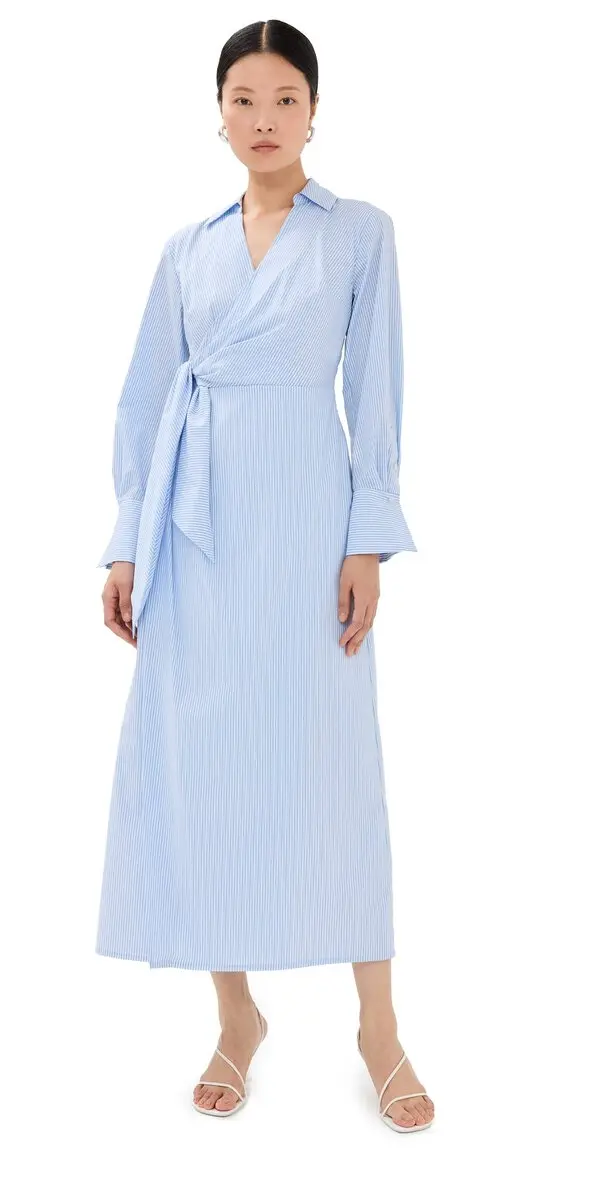 Simkhai Briar Striped Wrap Dress
