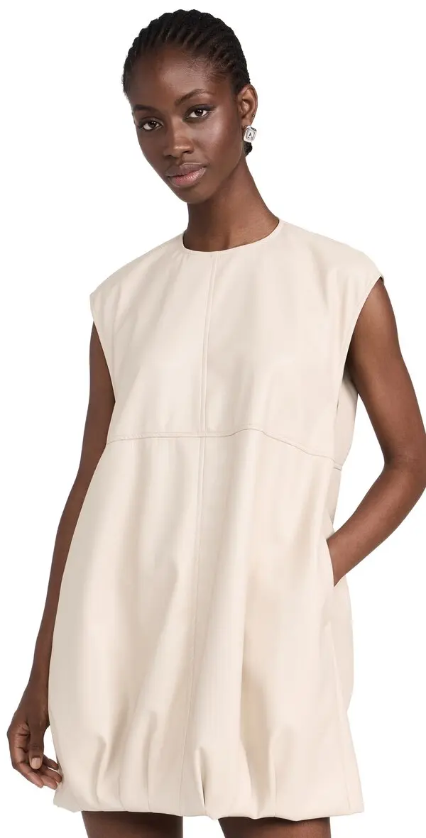 Msgm Abito Mini Dress In Light Beige - 80% Off | Editorialist
