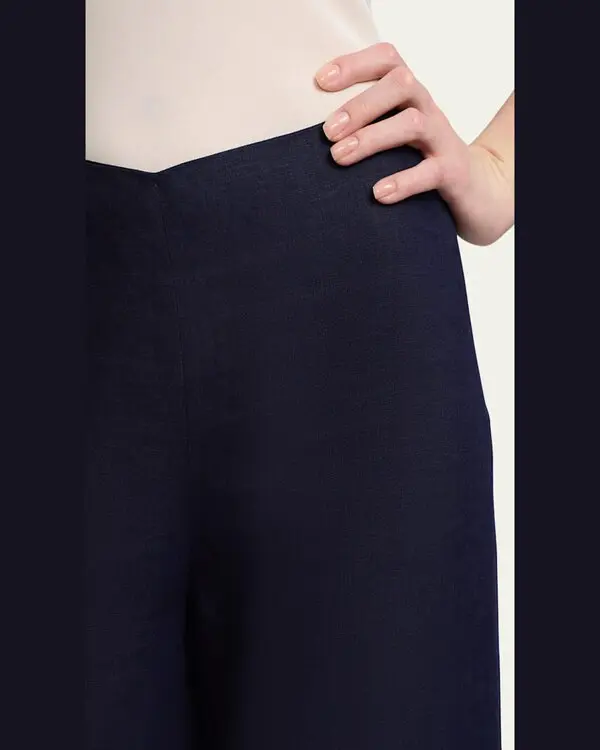 Ralph Lauren Daria Linen Wide-leg Pants