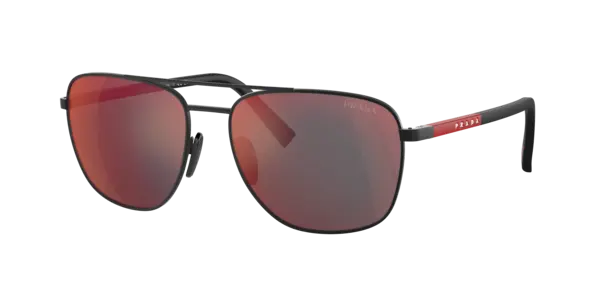 Prada Sunglasses - Dark Grey Mirror Blue,red
