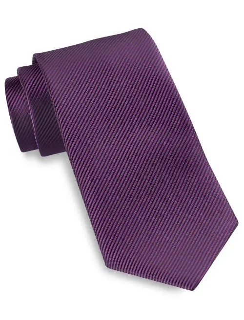 SYNRGY BY DXL Big & Tall Textured Solid Tie - Purple