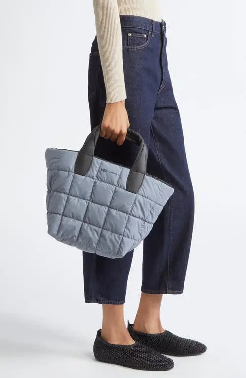 VEECOLLECTIVE Small Porter Quilted Tote - Slate Grey Gry
