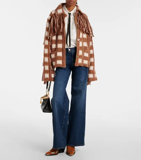 7 For All Mankind Lotta Rebel High-rise Wide-leg Jeans