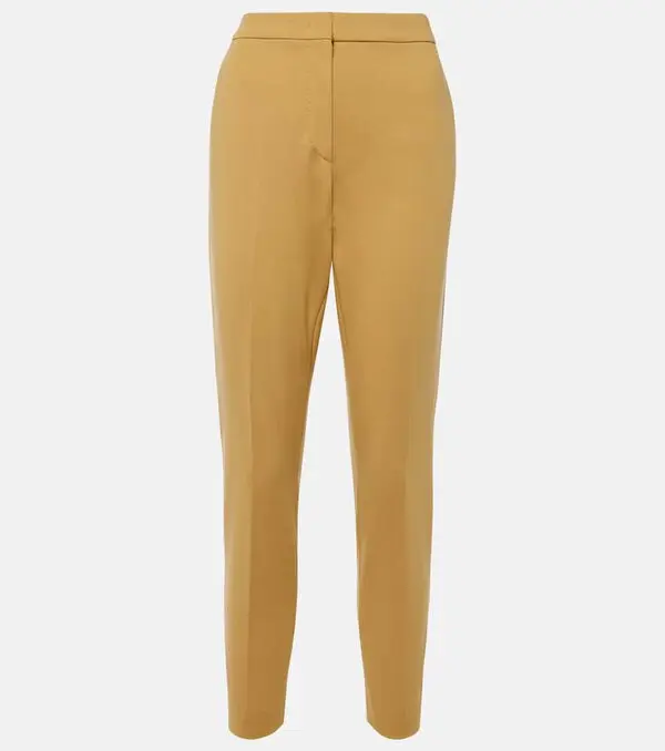Max Mara Pegno Cropped Slim Pants - Beige