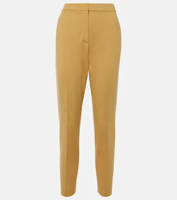 Max Mara Pegno Cropped Slim Pants - Beige