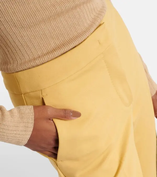 Max Mara Pegno Cropped Slim Pants - Beige