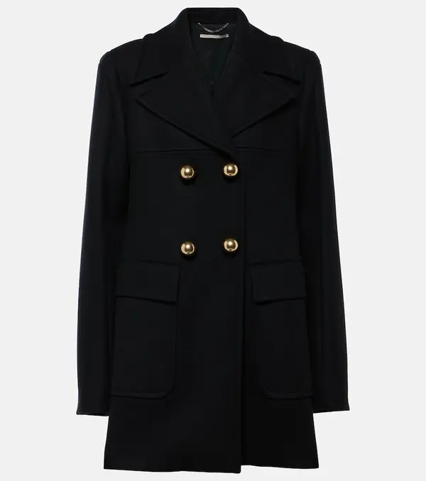 Stella McCartney Wool Coat - Black