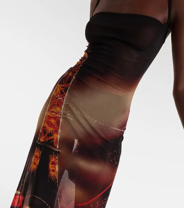 jean paul gaultier slip dress Vintage Multicolor Patchwork Patterned Floral Silk  Amarcord Vintage Fashion Vintage Jean Paul Gaultier FEMME