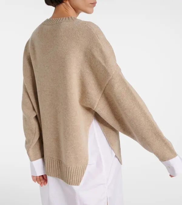 Stella McCartney Layered Virgin Wool Sweater - Beige