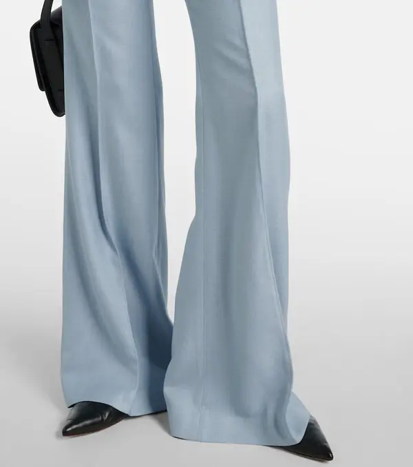 Gabriela Hearst Rhein High-rise Flared Pants