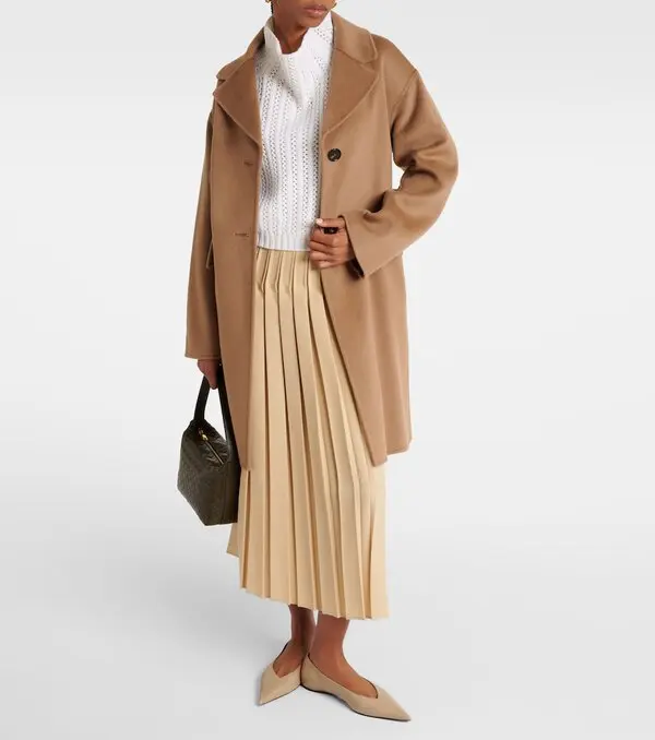 Max Mara Luisa Pleated Midi Skirt