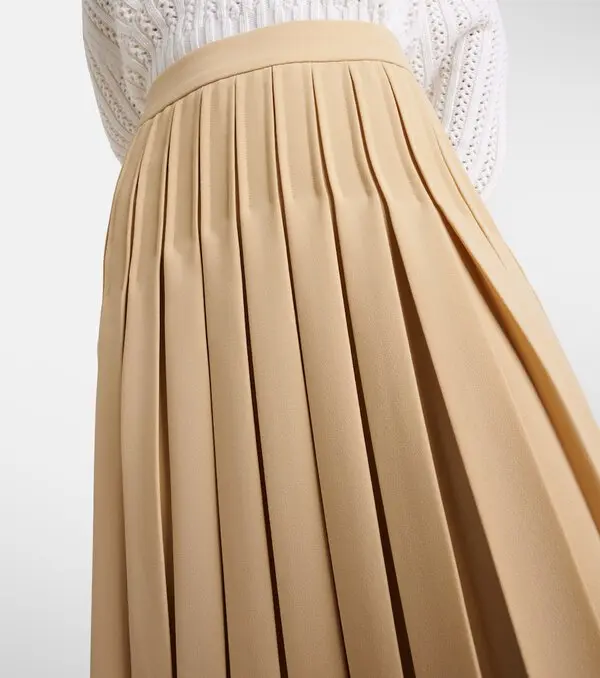 Max Mara Luisa Pleated Midi Skirt