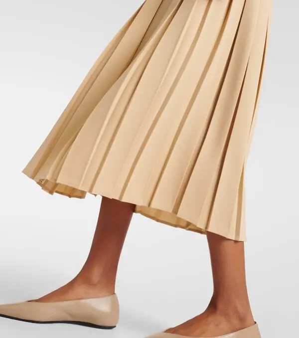 Max Mara Luisa Pleated Midi Skirt