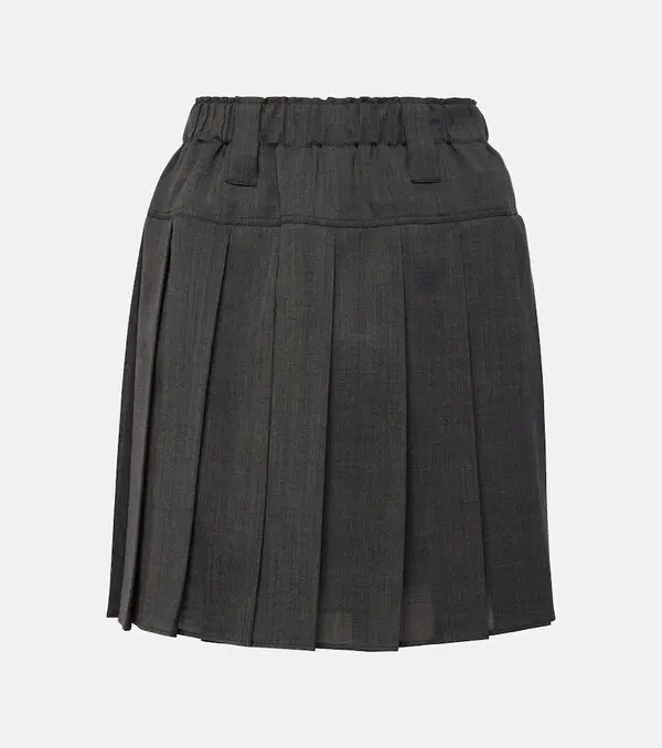 Buy Brunello Cucinelli Pleated Skirt - Grey At 40% Off | Editorialist
