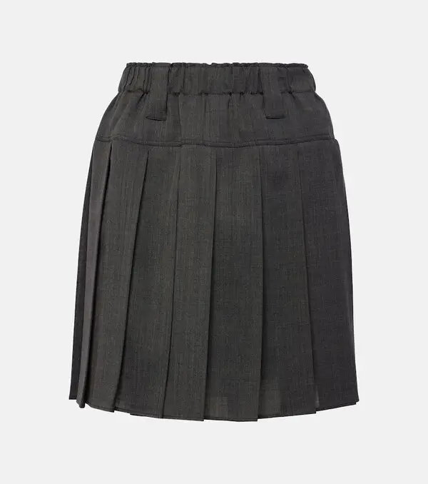 Brunello Cucinelli Pleated Skirt - Grey