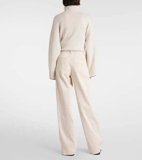 Brunello Cucinelli Mid-rise Straight Jeans - White