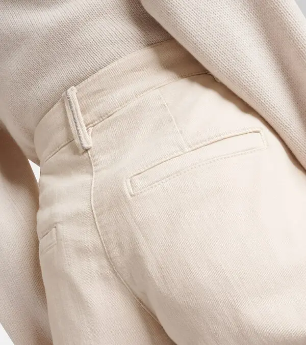 Brunello Cucinelli Mid-rise Straight Jeans - White