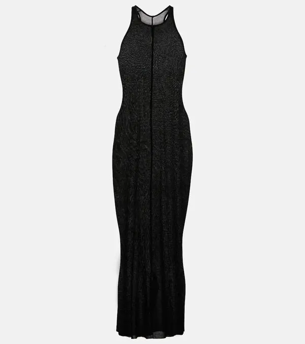 Rick Owens Jersey Midi Dress - Black