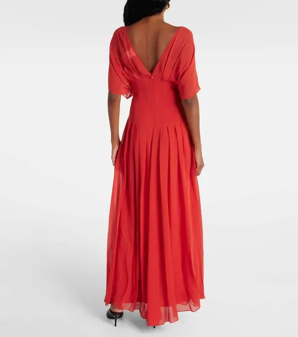 Max Mara Murge Draped Silk Gown