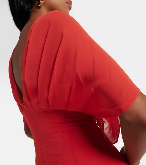 Max Mara Murge Draped Silk Gown