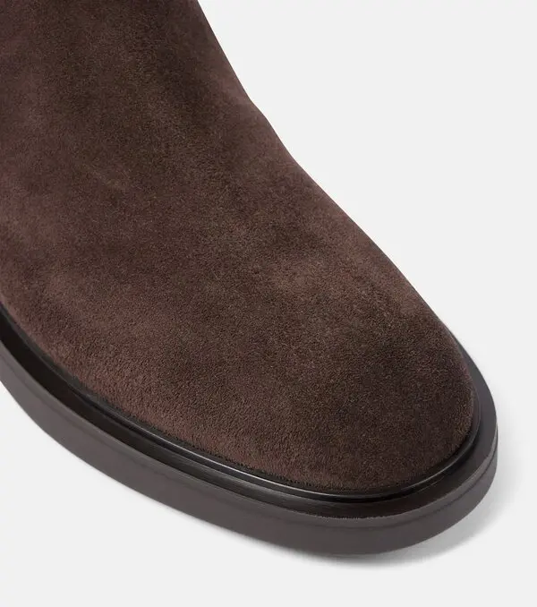 GIANVITO ROSSI Lexington Suede Ankle Boots - Brown