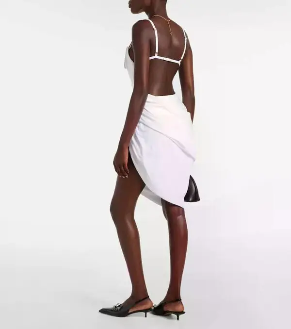 Jacquemus La Robe Saudade Draped Minidress
