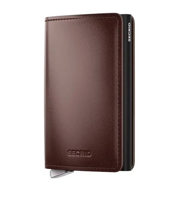 SECRID Leather Slimwallet - Brown