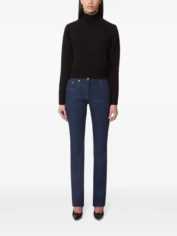 Nina Ricci Bead-embellished Wool-blend Jumper