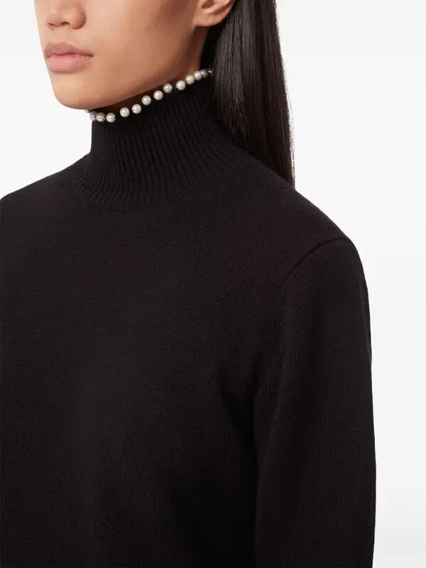 Nina Ricci Bead-embellished Wool-blend Jumper
