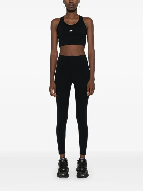 Balenciaga Reflective-logo Bra Top