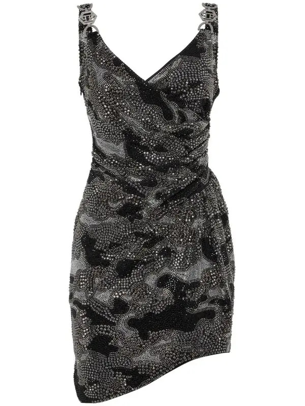 Philipp Plein Crystal-embellished Minidress