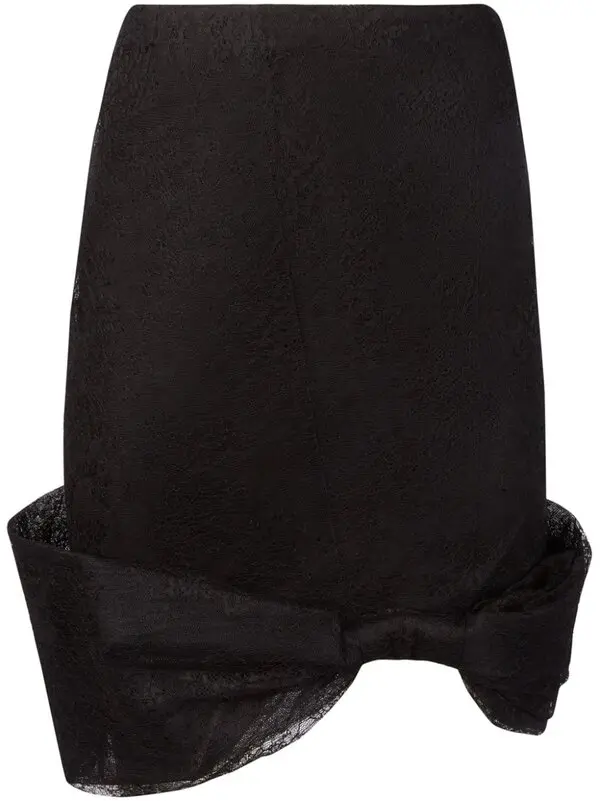 Nina Ricci Lace Skirt With Bow