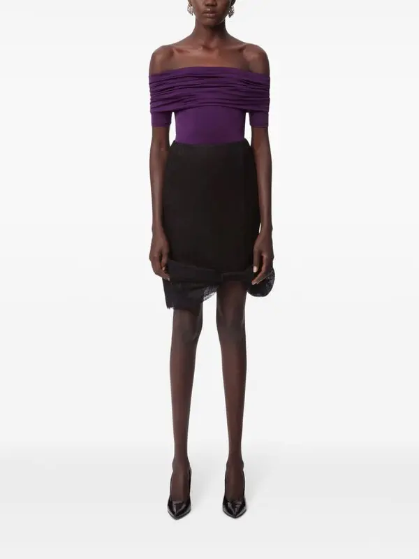 Nina Ricci Lace Skirt With Bow
