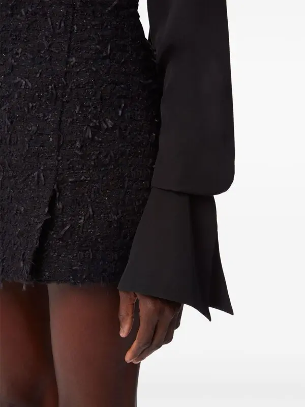 Nina Ricci Frayed Tweed Mini Skirt