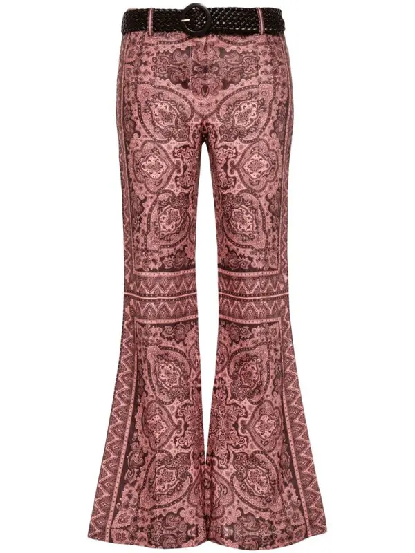Zimmermann Ottie Paisley-print Trousers