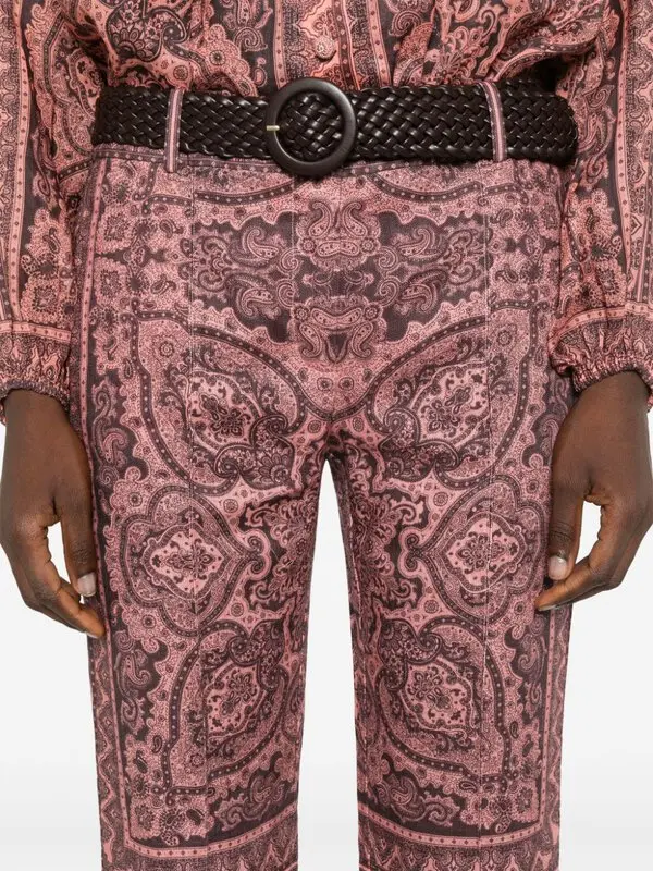 Zimmermann Ottie Paisley-print Trousers