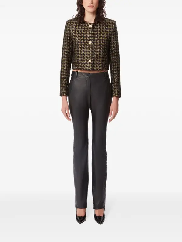 Nina Ricci Houndstooth Cropped Jacket